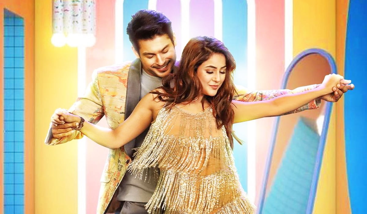 Shona Shona Poster: Sidharth Shukla And Shehnaaz Gill Holding Hands And ...