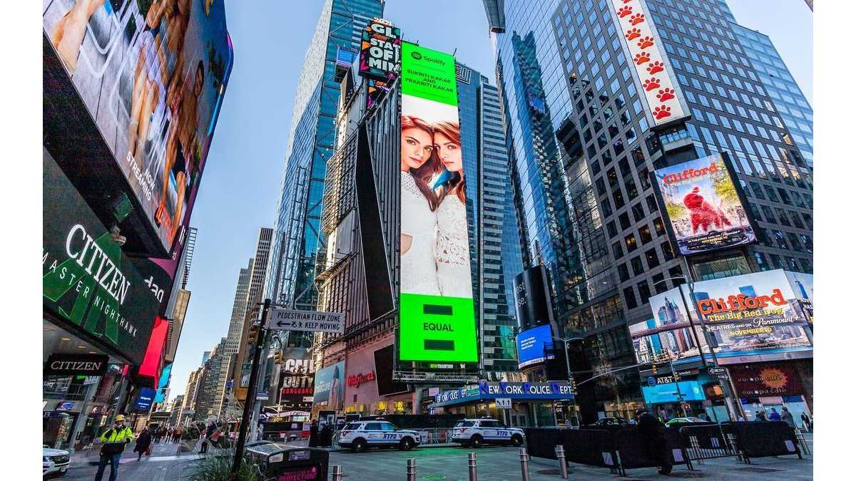 Sukriti, Prakriti Kakar Light Up Iconic Times Square Billboard!