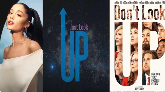 Ariana Grande And Kid Cudi- Just Look Up Song Lyrics From Don't Look Up