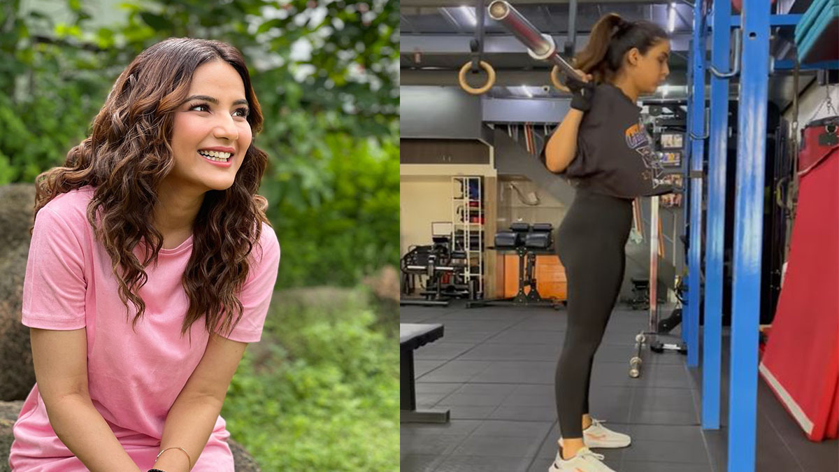 Jasmin Bhasin's Intense Workout Session In The Gym