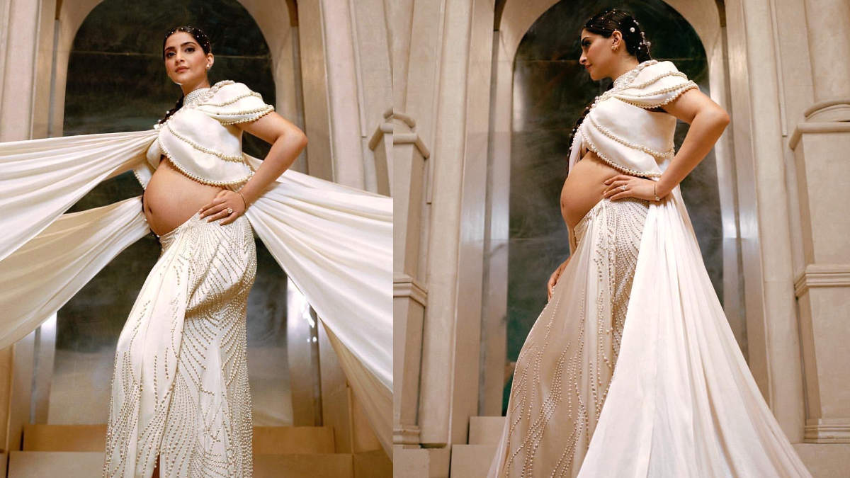 Happy Birthday: Sonam Kapoor Flaunts Baby Bump In White Outfit Looking ...