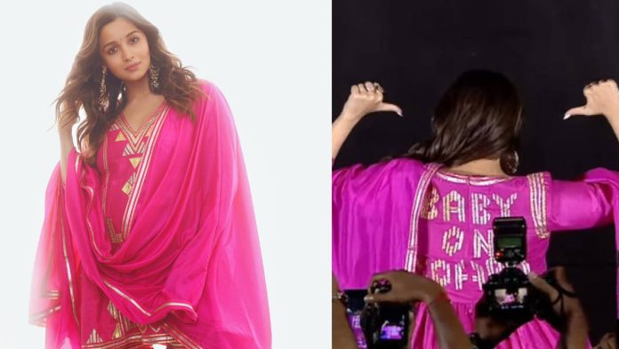 Alia Bhatt Flaunts Her 'Baby On Board' Pink Dress For Brahmastra Promotions