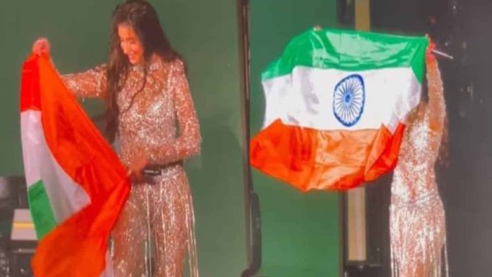 Nora Fatehi Draws Flak For Holding Indian Flag Upside Down At FIFA
