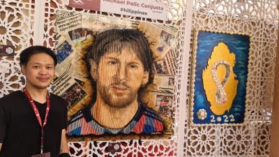 Qatar: Filipino Artist Captures Mood Of World Cup Through Combination ...