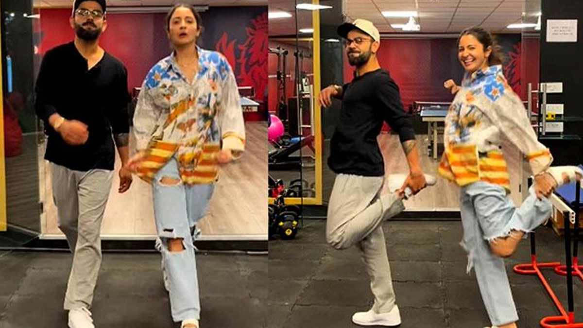 Anushka Sharma, Virat Kohli Have A 'dance Pe Chance' In The Gym