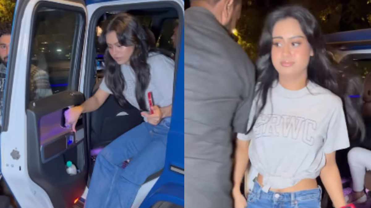 Nysa Devgn Slips While Jumping Out Of The Car, And Bumps Into A ...