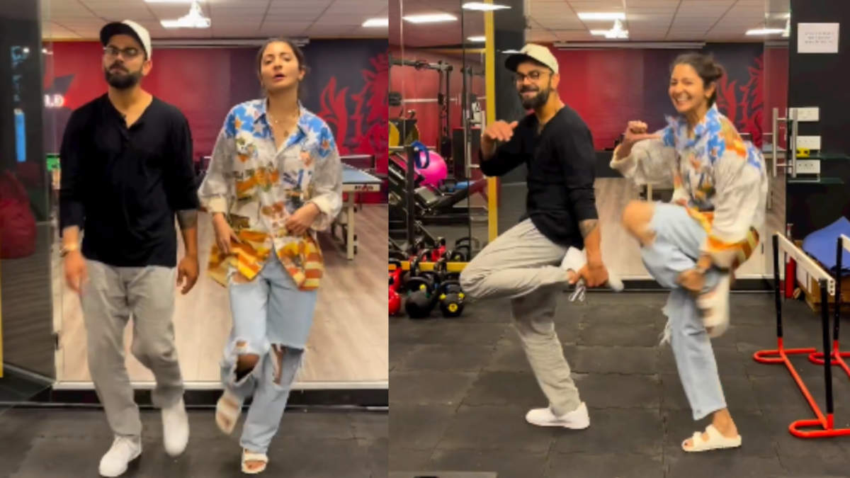 Virat Kohli And Anushka Sharma Flaunting Their Dancing Skills; Fan Say ...