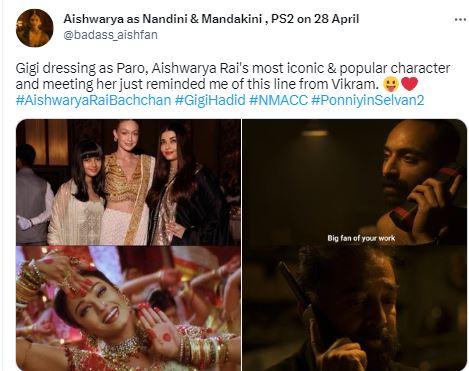 Gigi Hadid's Golden Saree Look From NMACC Event Reminds Fans Of ...