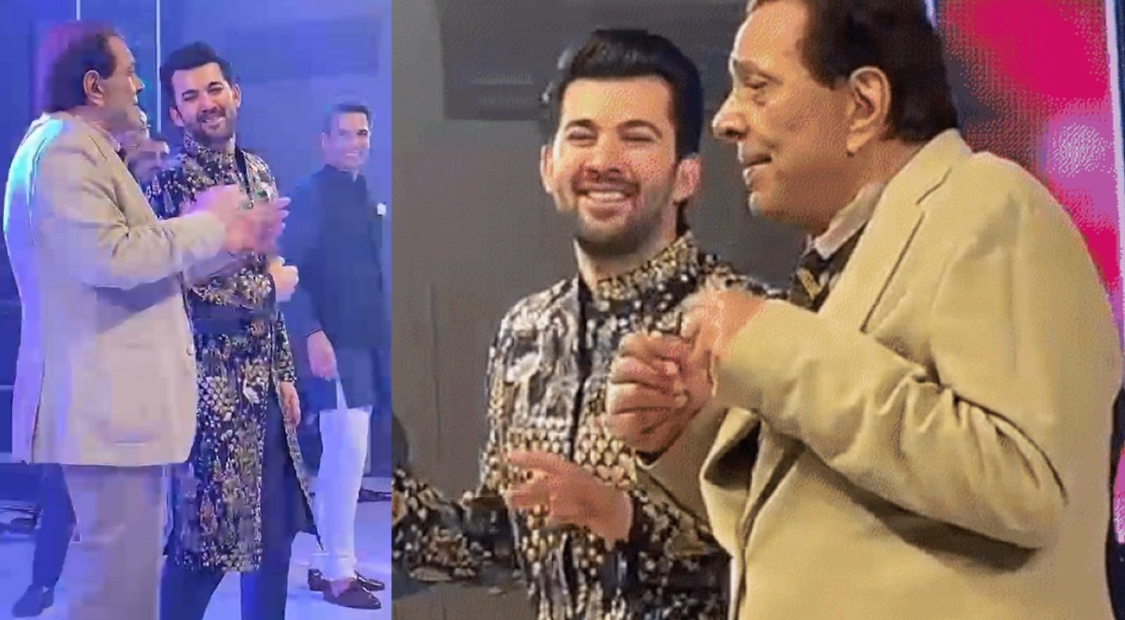 Dharmendra Dances With Grandson Karan Deol On 'Yamla Pagla Deewana ...