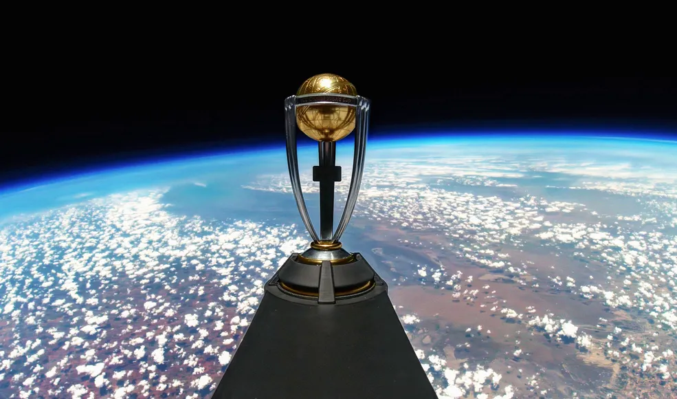 ICC Men's World Cup 2023 Trophy Launched Into Stratosphere Before Tour ...