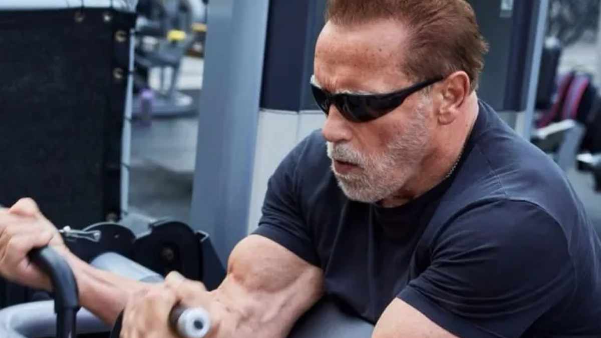 Arnold Schwarzenegger Pumps Iron, Flaunts Strength Weeks Before Turning 76