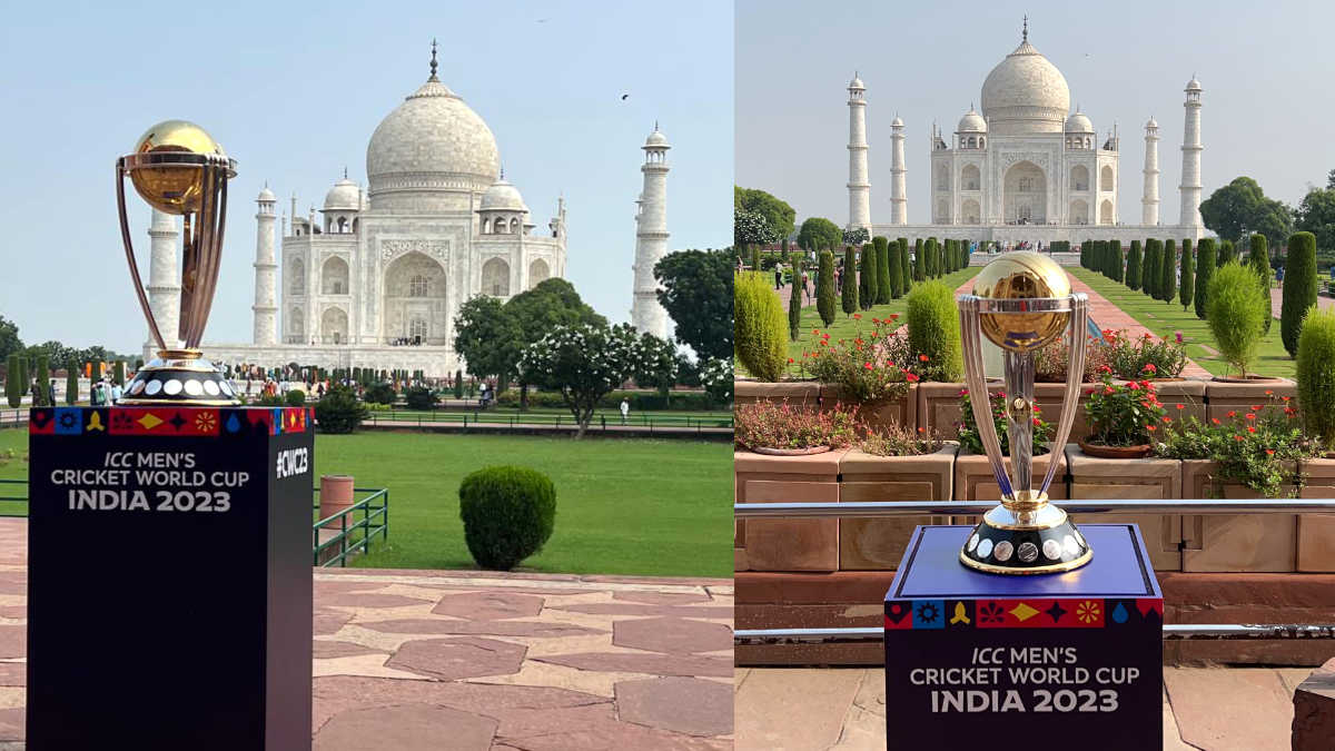 ICC Men's Cricket World Cup Trophy Reaches Taj Mahal | Glamsham