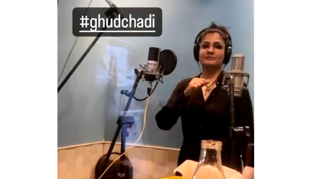 Raveena Tandon Dubs For 'Ghudchadi', Shares A Sneak-peek