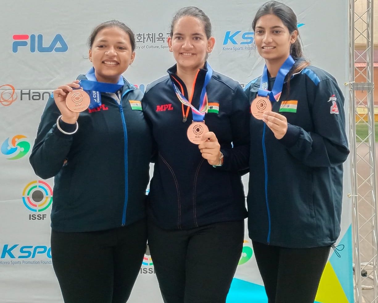 World University Games: India Win Gold In Women's Rifle 3-Position Team ...