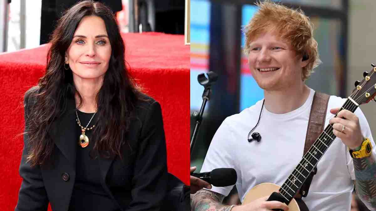 Ed Sheeran Gives Kitchen Surprise To Courtney Cox With New Song ...