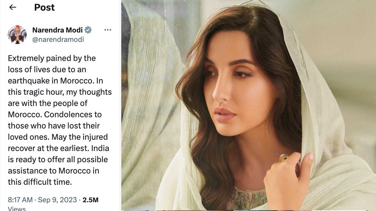 Nora Fatehi Thanks PM Narendra Modi For His Support To Quake-hit ...