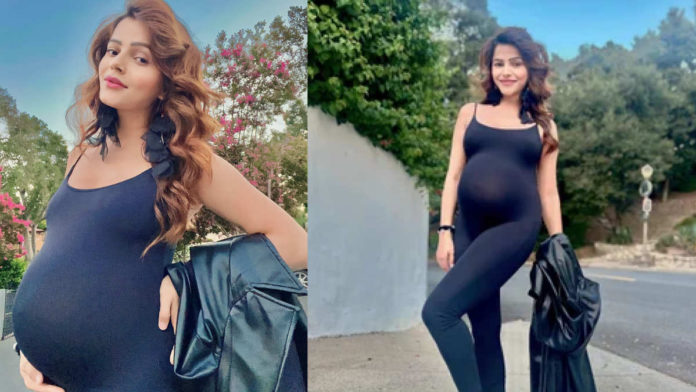 Rubina Dilaik Flaunts Her Fully Grown Baby Bump In Black Bodysuit; Fans ...