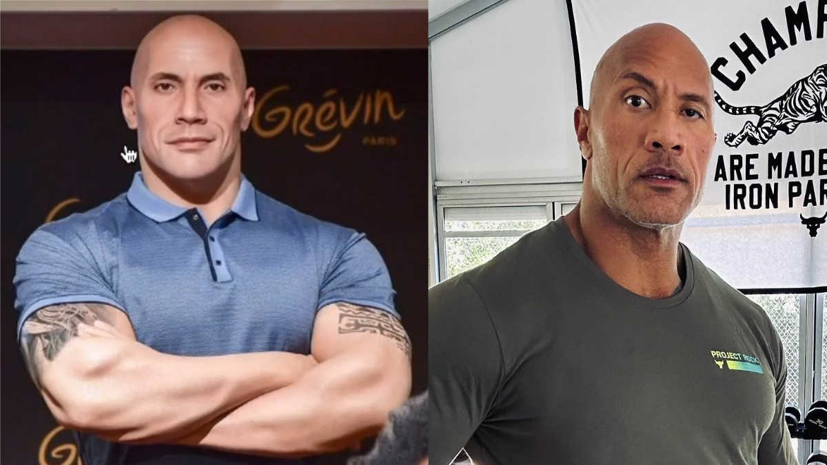 French Museum Darkens Skin Tone Of The Rock's Wax Figure