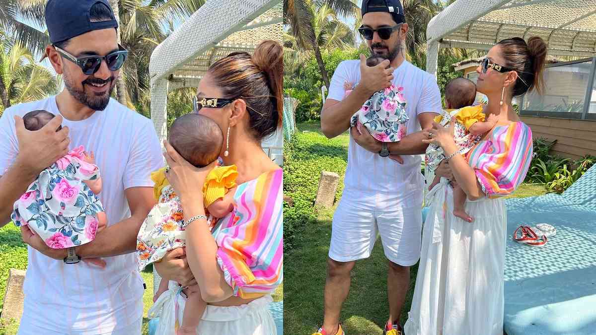 Rubina Dilaik, Abhinav Shukla Celebrate Three Months Of Their Twins ...