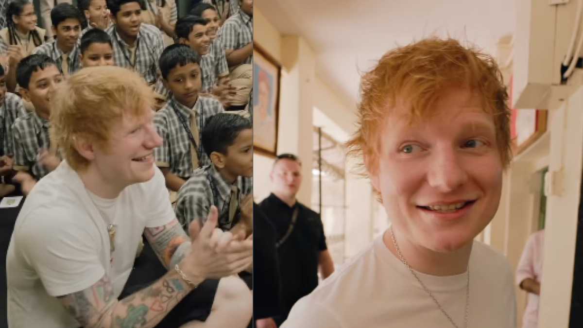 Ed Sheeran Visits Mumbai School, Swaps Performances With Students ...