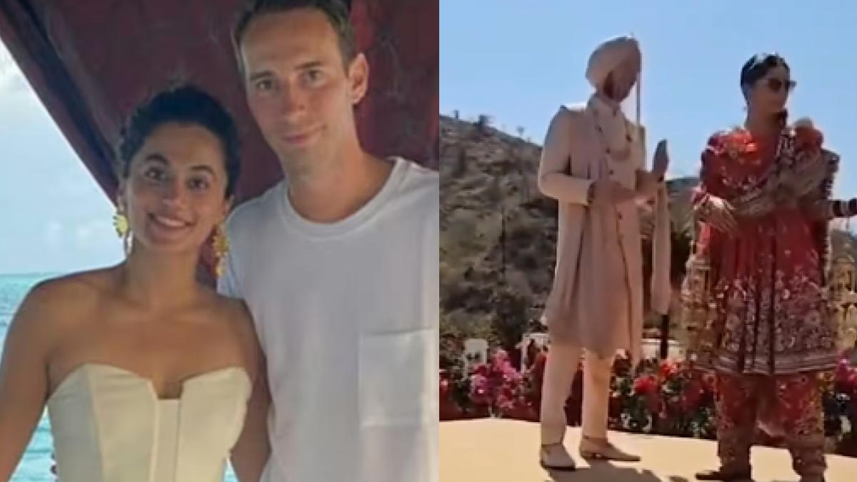 Taapsee Pannu-Mathias Boe Wedding Video Shows Her Dancing To Punjabi ...
