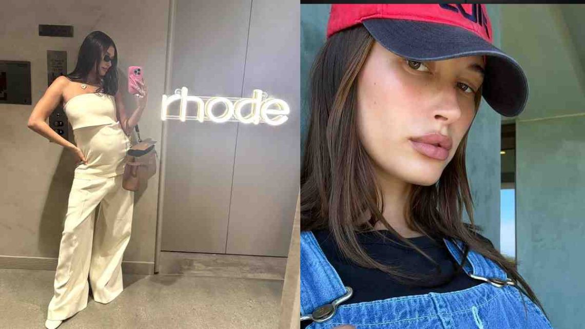 Hailey Bieber Shows Off Her Baby Bump In Mirror Selfie