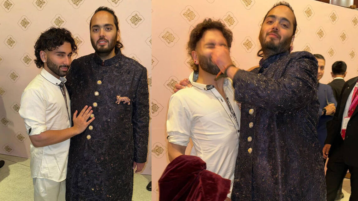 Anant Ambani Playfully Pulled Orry's Nose At His Wedding