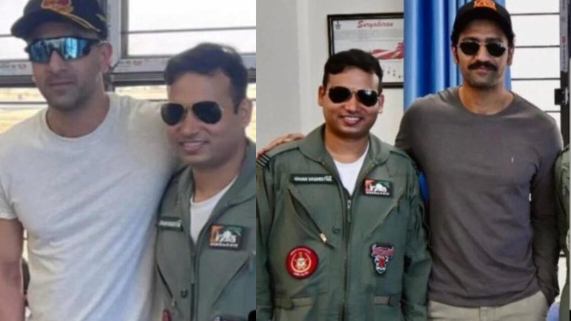 Ranbir Kapoor And Vicky Kaushal Pose With Indian Air Force Pilots ...