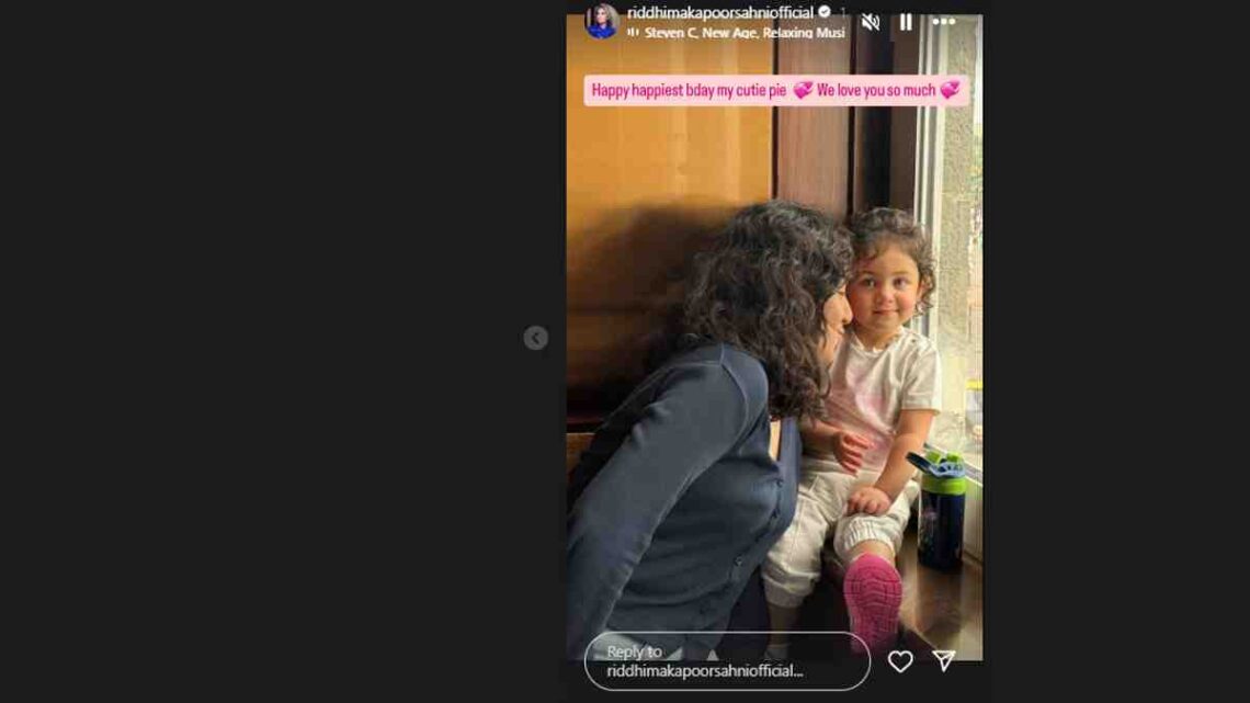 Raha Kapoor Turns 2: Riddhima Kapoor Shares An Unseen Photo Of Raha On ...