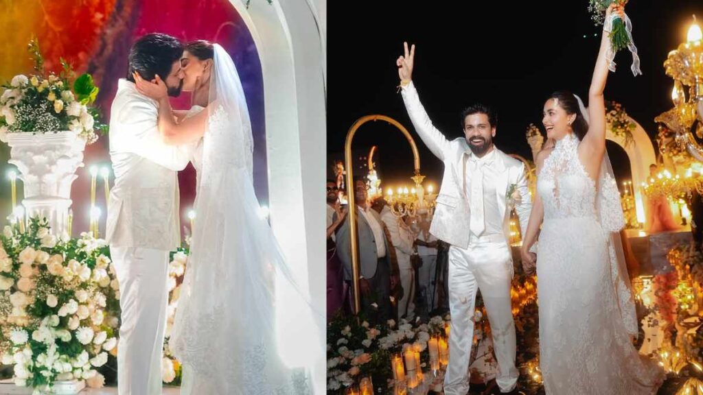 Keerthy Suresh And Antony Thattil Share A Passionate Kiss From Their White Wedding In Goa ...