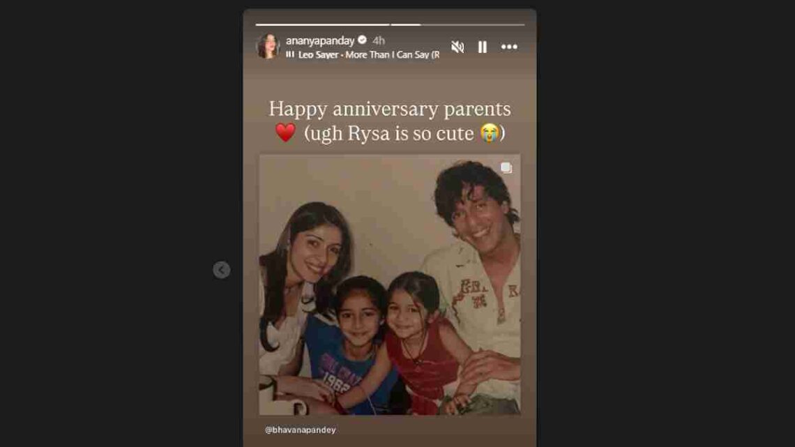 Ananya Panday's Family Album! Don't Miss These Adorable Childhood ...