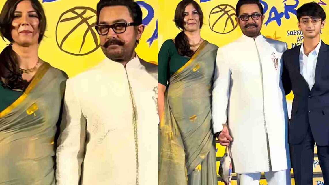 Aamir Khan And Gauri Spratt Shine Together! Red Carpet Debut At Sitaare ...