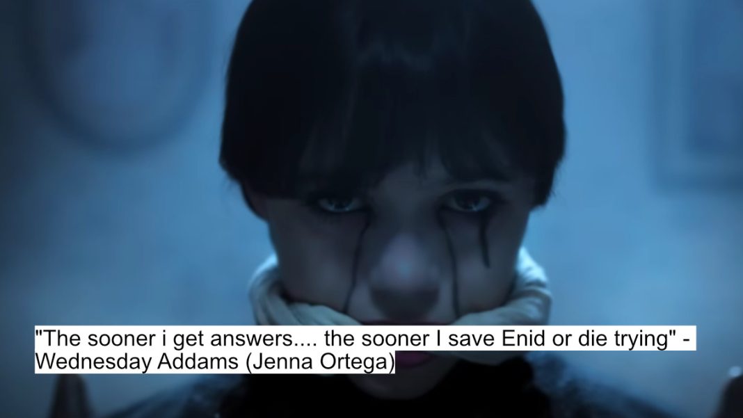 Save Enid Or Die Trying - Jenna Ortega’s Gripping Dialogues In ...