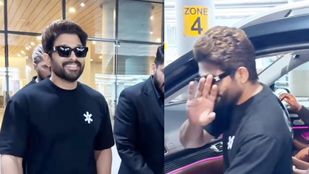 Allu Arjun's Mumbai Airport Exit: A Sneak Peek Into His Upcoming Film ...