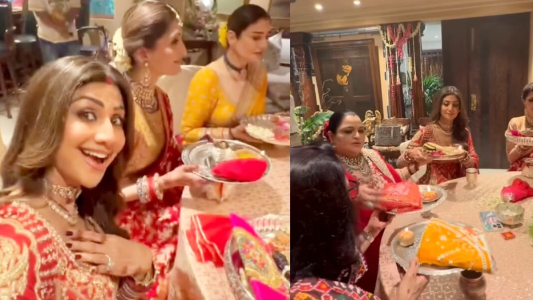 Shilpa Shetty's Red Lehenga Is The Perfect Inspiration For Your Karwa ...