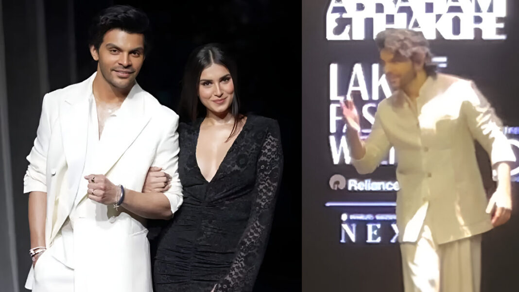 Tara Sutaria Melts Hearts As Veer Pahariya Sends Her A Sweet Kiss On The Ramp | Watch ...