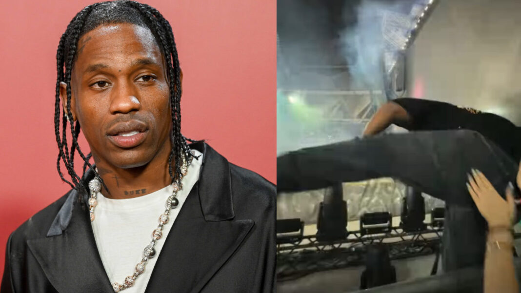 Travis Scott's Delhi Concert Descends Into Chaos: Fan Jumps Barricade!