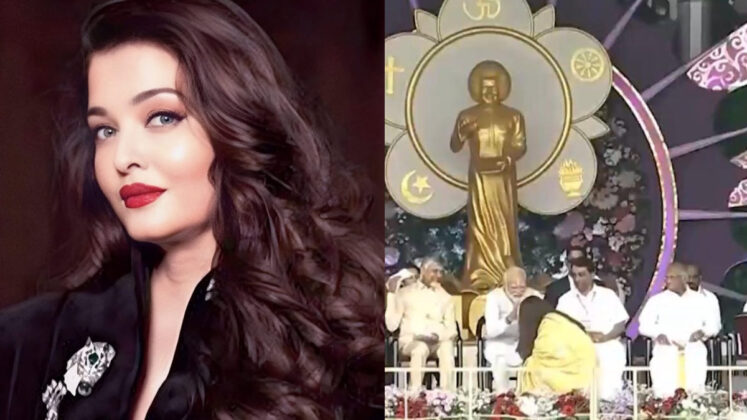 Aishwarya Rai Shows Respect: Touches PM Modi's Feet At Sathya Sai Baba ...